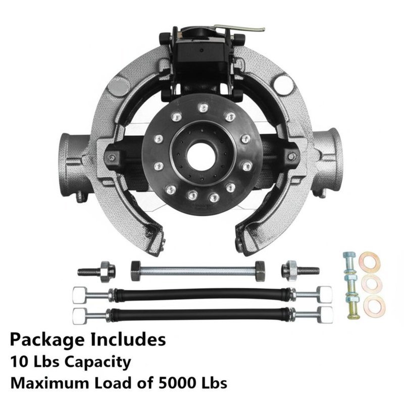 Trailer Brakes Assembly with 10 Lbs Capacity and Maximum Load of 5000 ...